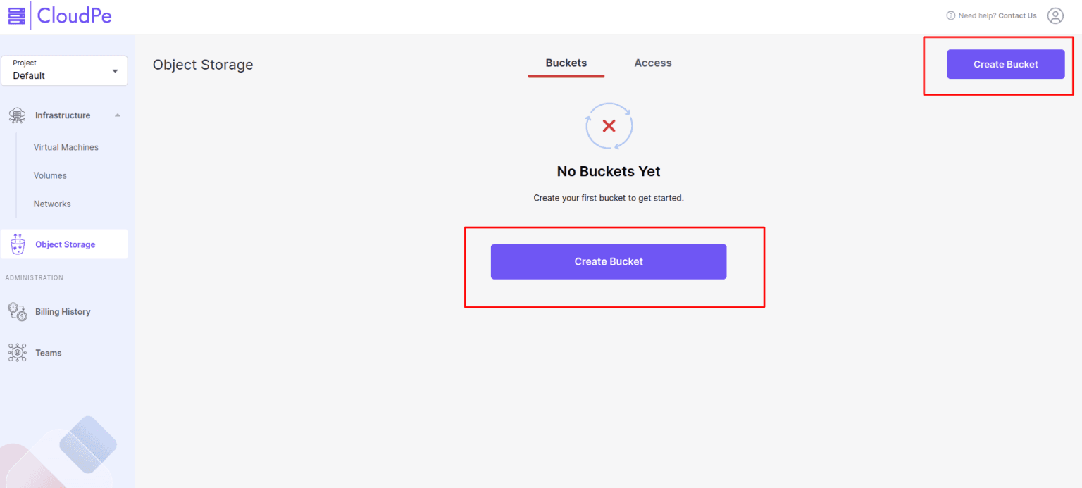 Managing S3 resources - CloudPe