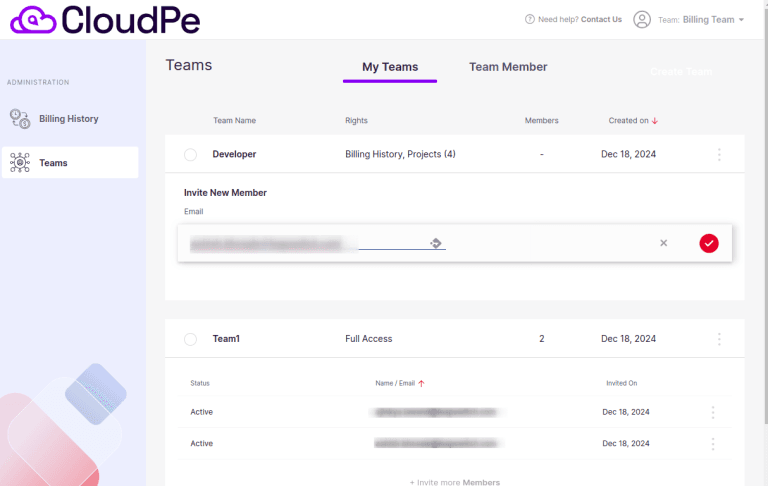 Teams: Collaborate Seamlessly on CloudPe - CloudPe
