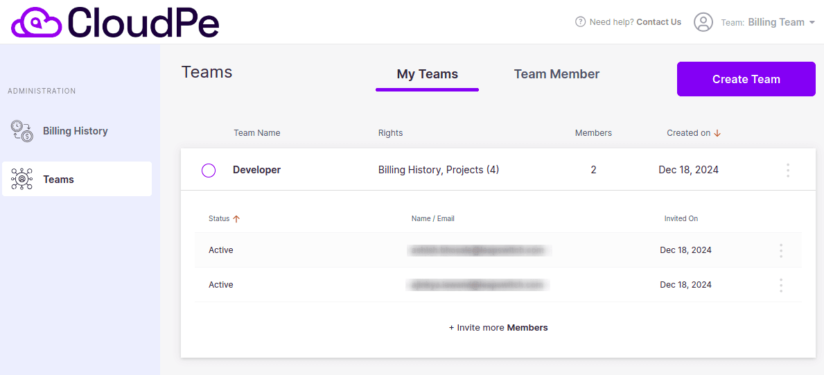 Teams: Collaborate Seamlessly on CloudPe - CloudPe