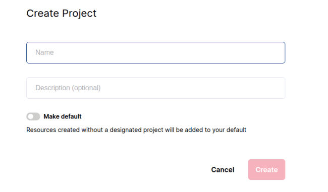 How to Create Project - CloudPe
