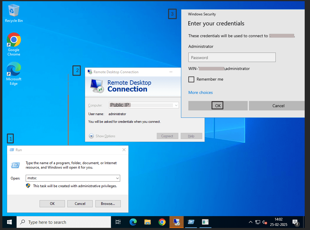 Accessing Windows Virtual Machine from Linux & Windows Server